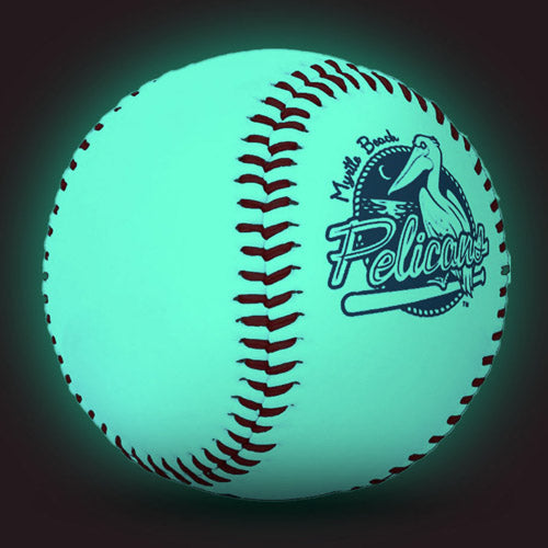 Myrtle Beach Pelicans B-More Sports Primary Glow Baseball – Myrtle ...